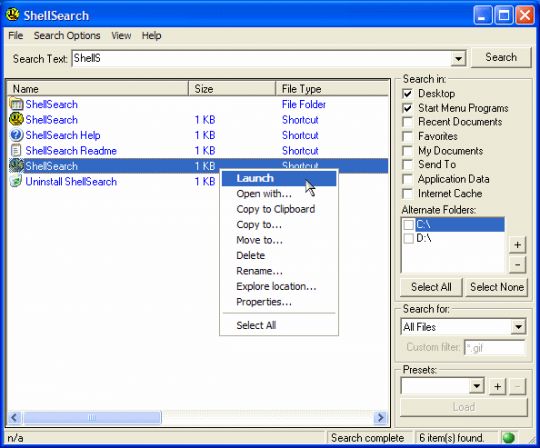 ShellSearch - Free Software Download - Lawyerment
