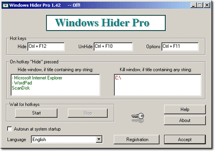 Windows Hider Pro Screenshots - Free Software Download - Lawyerment