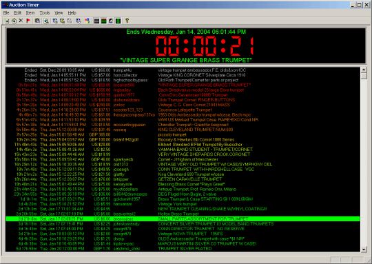 Auction Timer Screenshots - Free Software Download - Lawyerment