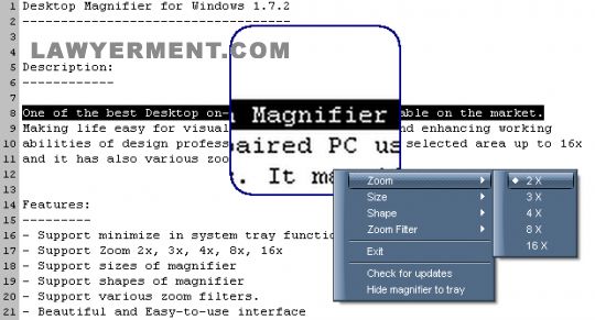 Desktop Magnifier for Windows - Free Software Download - Lawyerment
