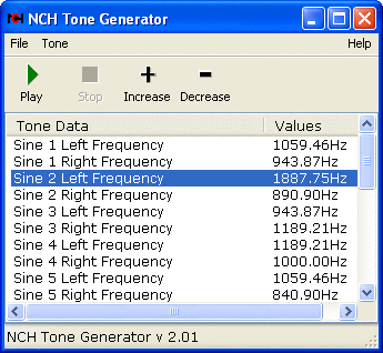 NCH Tone Generator Screenshots - Free Software Download - Lawyerment